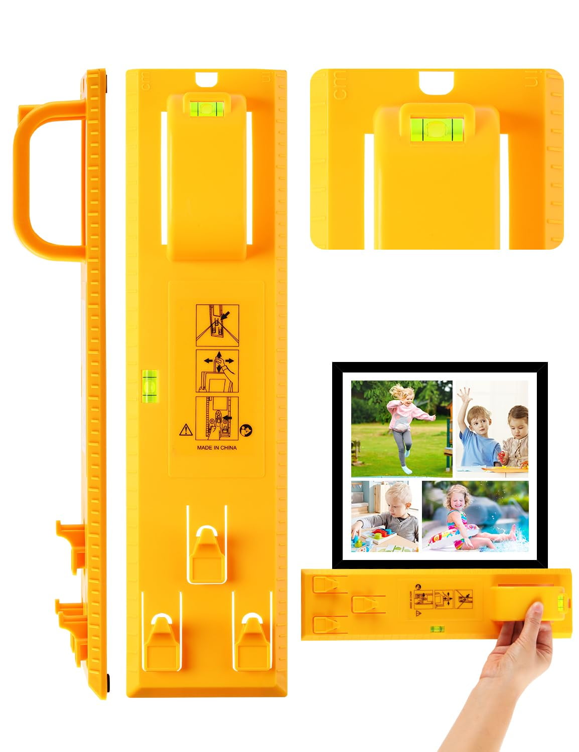 Stalishare Picture Hanging Tool with Level, Goodsnova Photo Frame ...