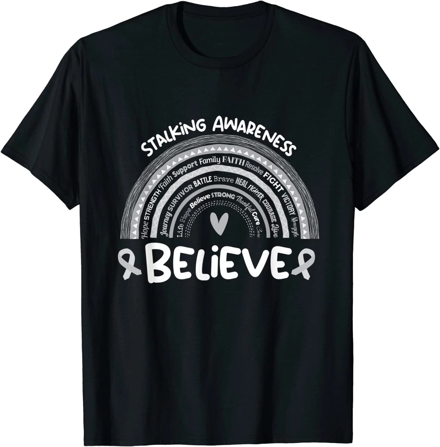 Stalking Awareness Month Stand For Safety And Respect Unisex T-Shirt ...