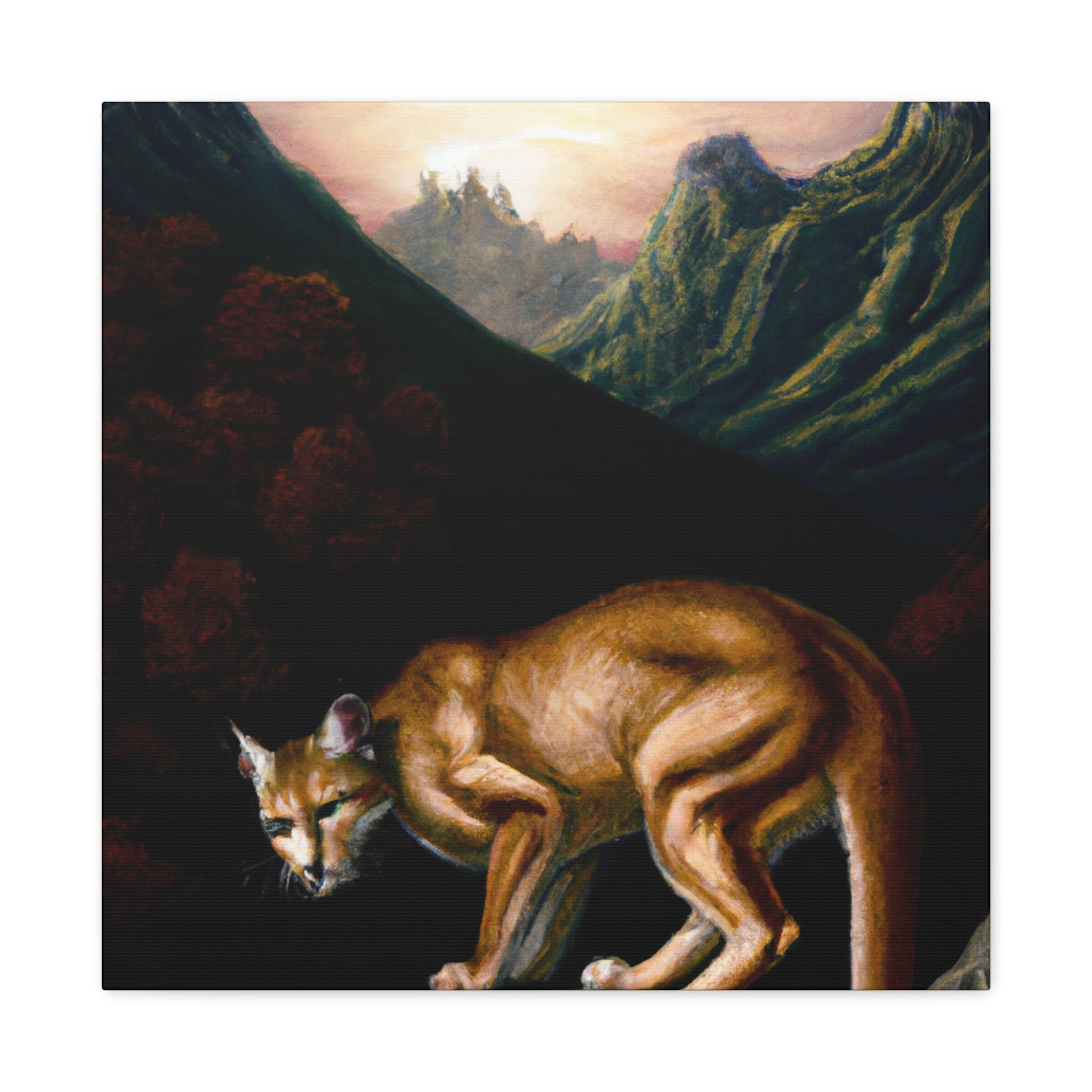 "Stalking the Wild Cougar" - Canvas - Walmart.com