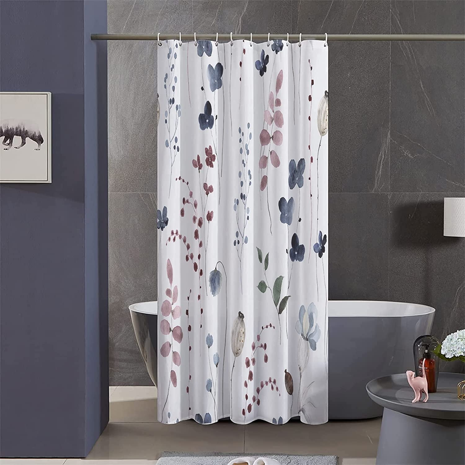 Stall Shower Curtain,36x72 inch RV Bathroom Shower Curtains Set with ...