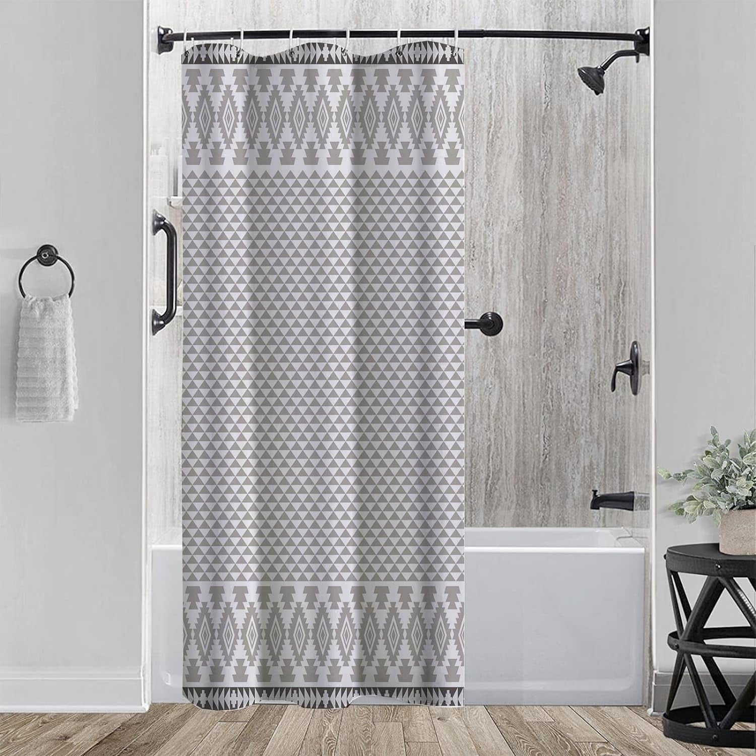 Stall Shower Curtain 36x72in,RV Fabric Shower Curtains Sets for Bathroom,Southwest Aztec ...