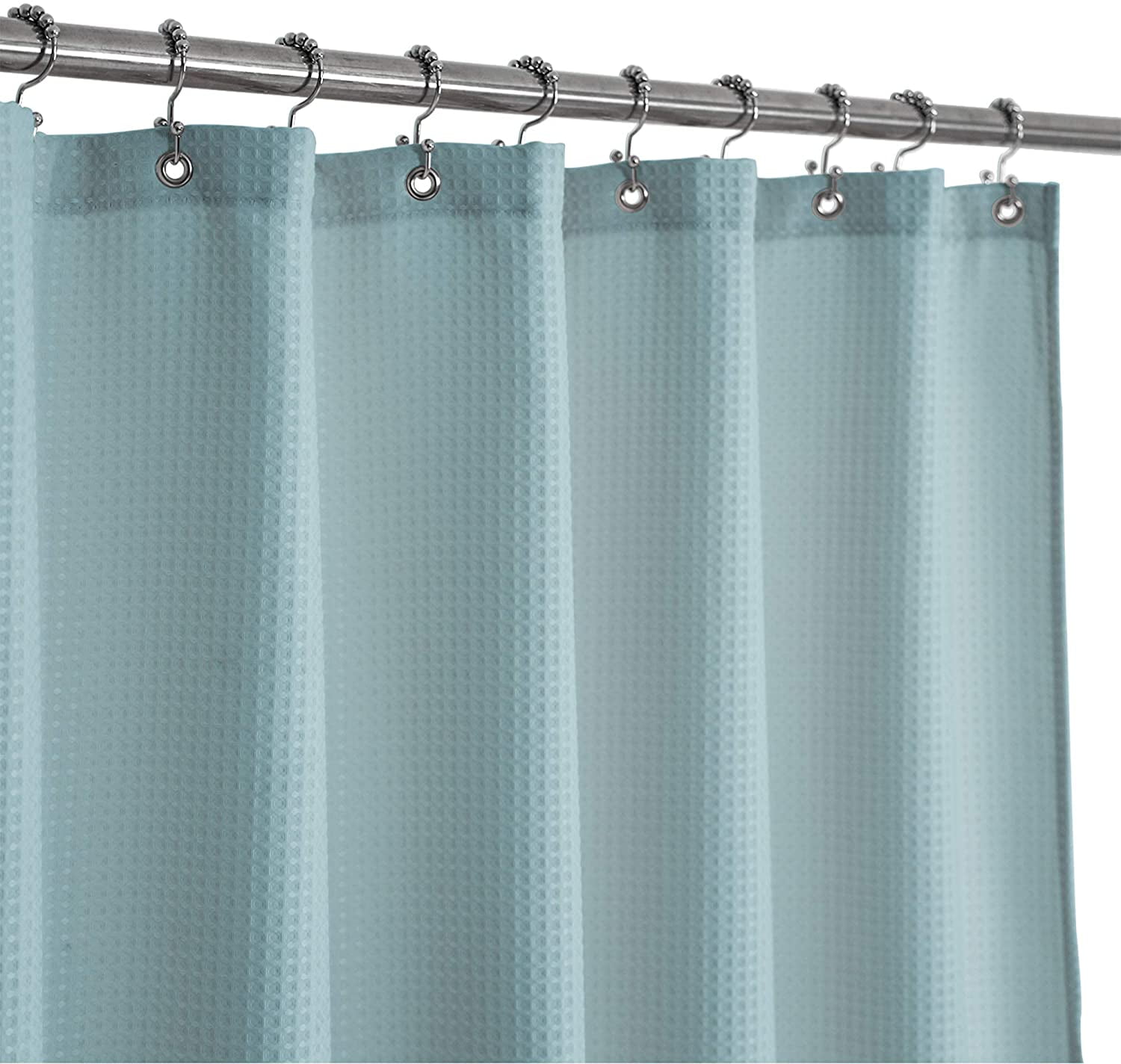 Stall Shower Curtain Fabric 36 x 72 Inch, Waffle Weave, Hotel Luxury ...