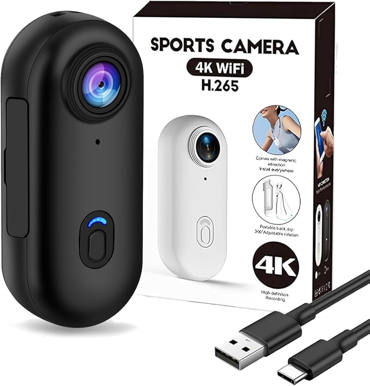 Stallion Frames Body Camera, Stallionframes 4k Mini Handsfree Bodycam ...