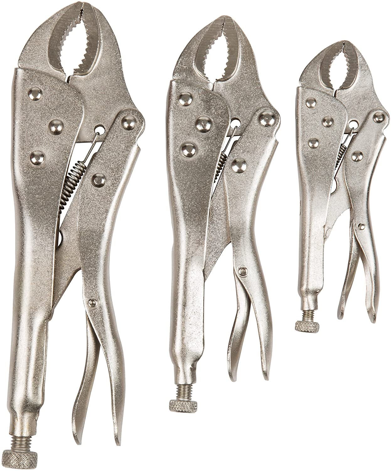 Stalwart 75-HT3007 Locking Plier Set with Storage Pouch, 3 Piece ...