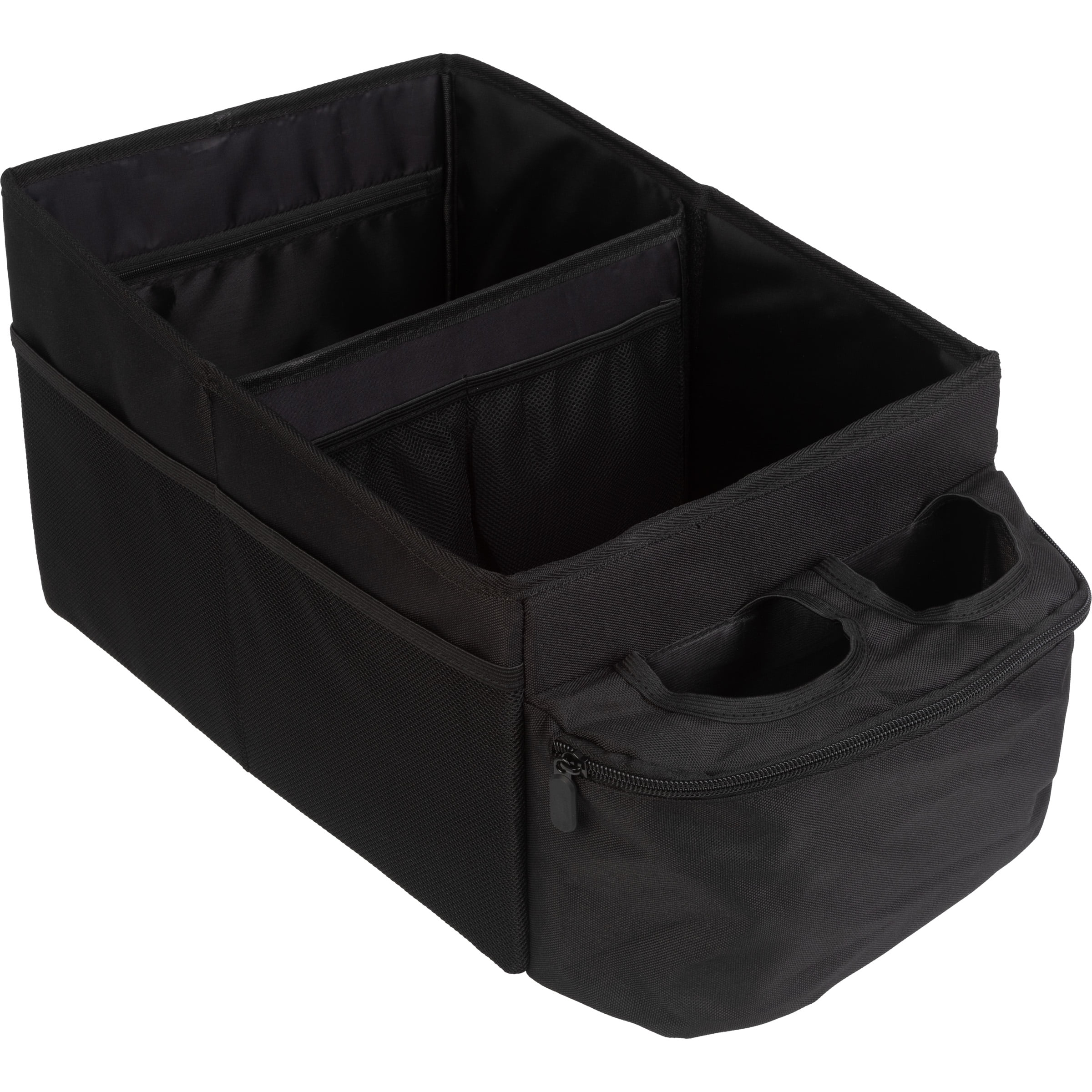 Stalwart Backseat Car Organizer - Collapsible Car Storage Box with ...