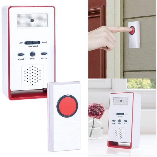 Stalwart Wireless Remote Doorbell Chime and Push Button - Walmart.com Stalwart Wireless Remote Doorbell Chime and Push Button - Walmart.com