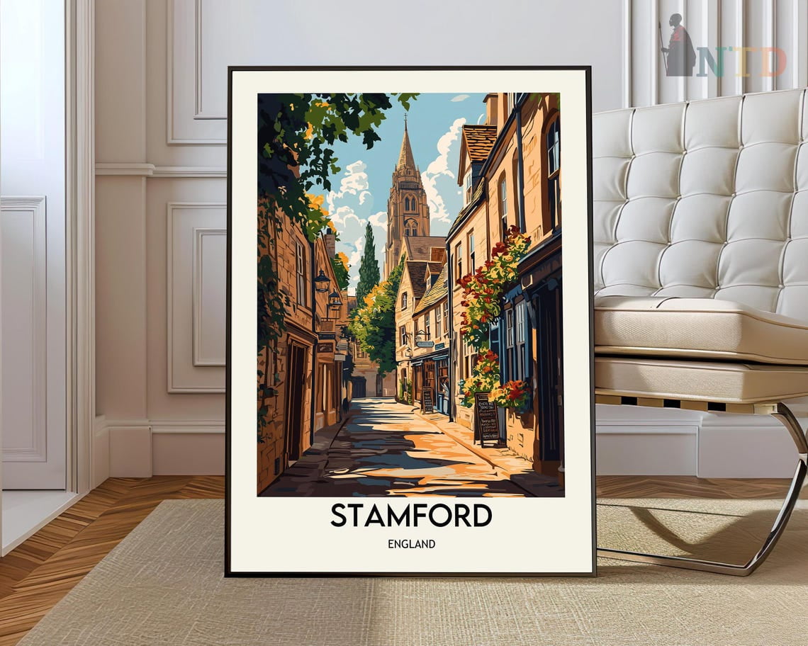Stamford Poster, Stamfordstamford Print, Stamford Photo, Stamford ...