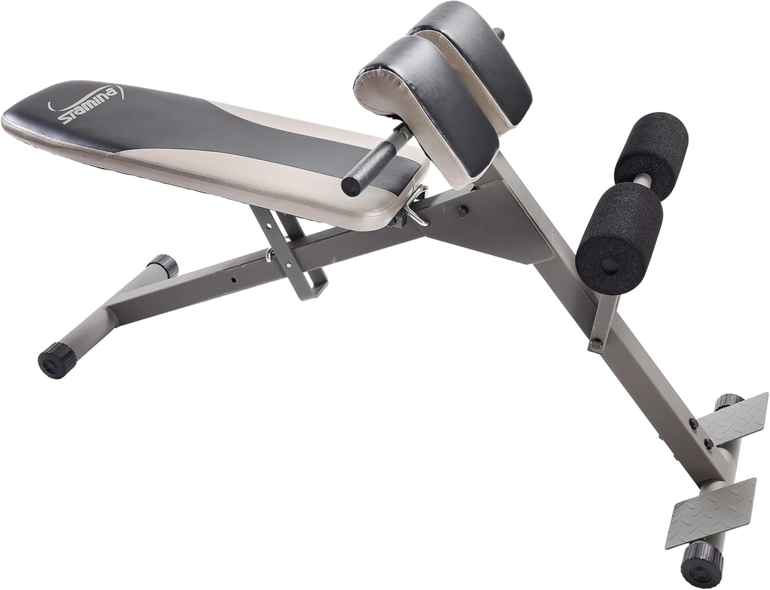 Stamina Ab Hyperextension Bench Pro - Adjustable and Foldable Roman ...