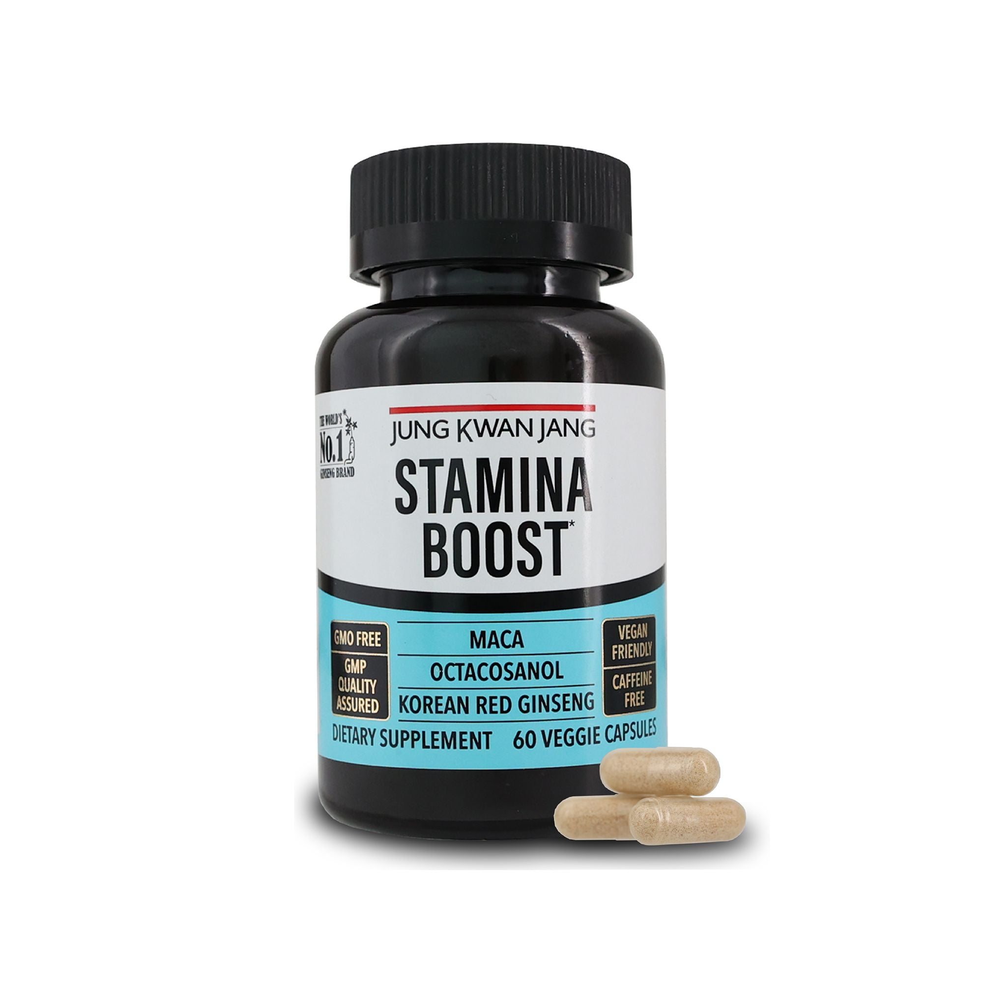 Stamina Boost Capsules with Korean Red Ginseng & Maca Root Extract ...