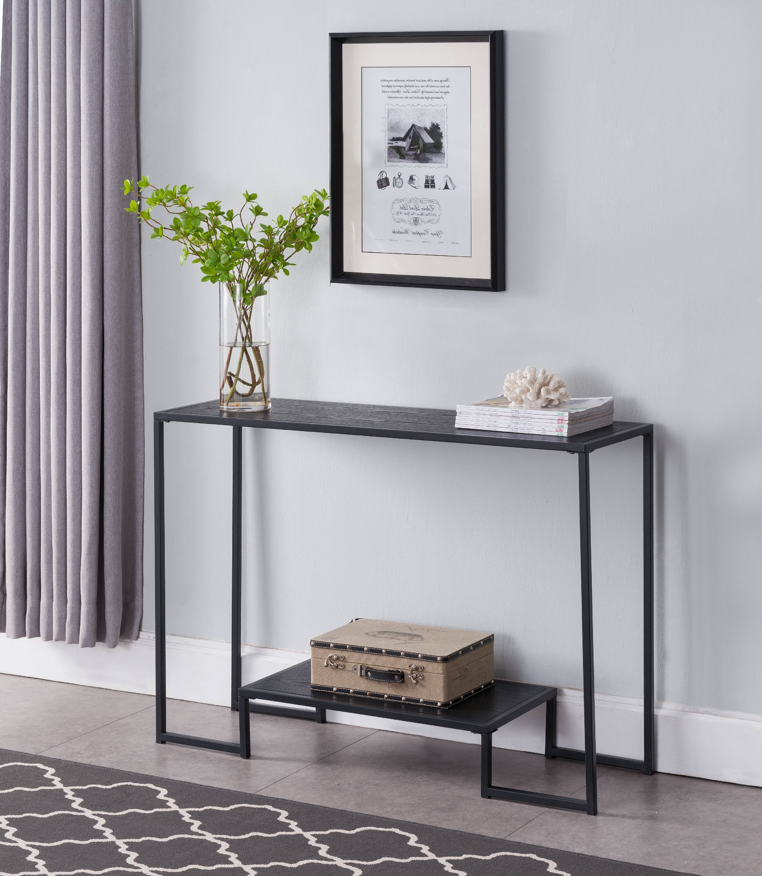 Stamos Modern Occasional Entryway Console Sofa Display Table (Black ...
