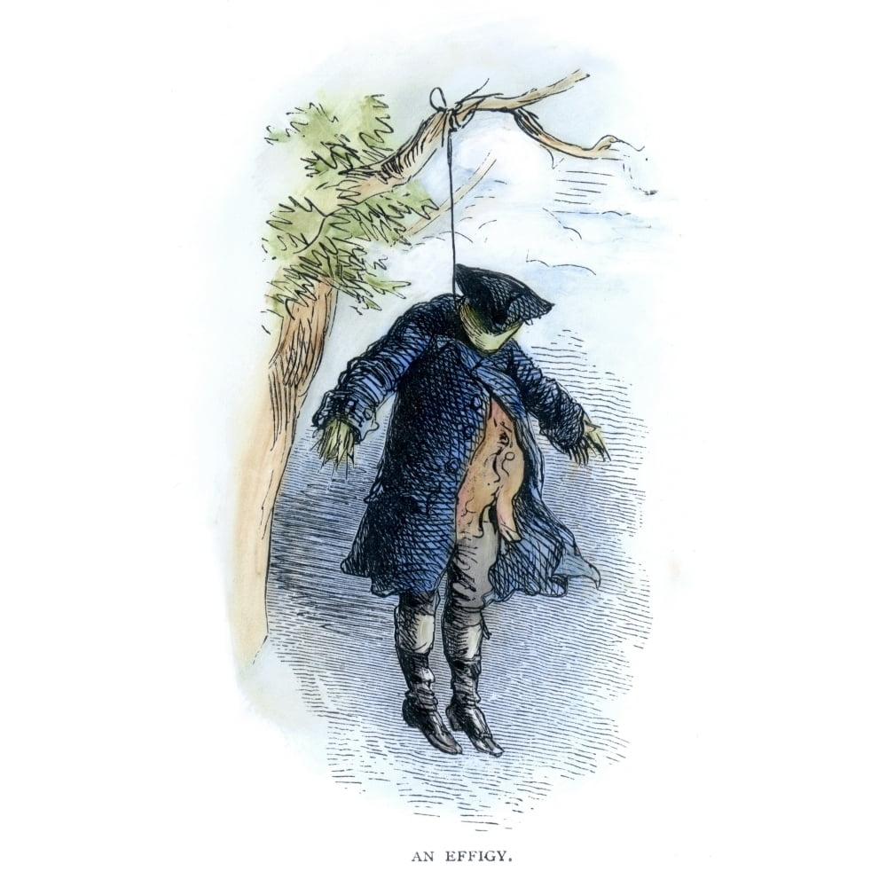Stamp Act Effigy 1765. Nan Effigy Of A Colonial Stamp Agent Hanging ...
