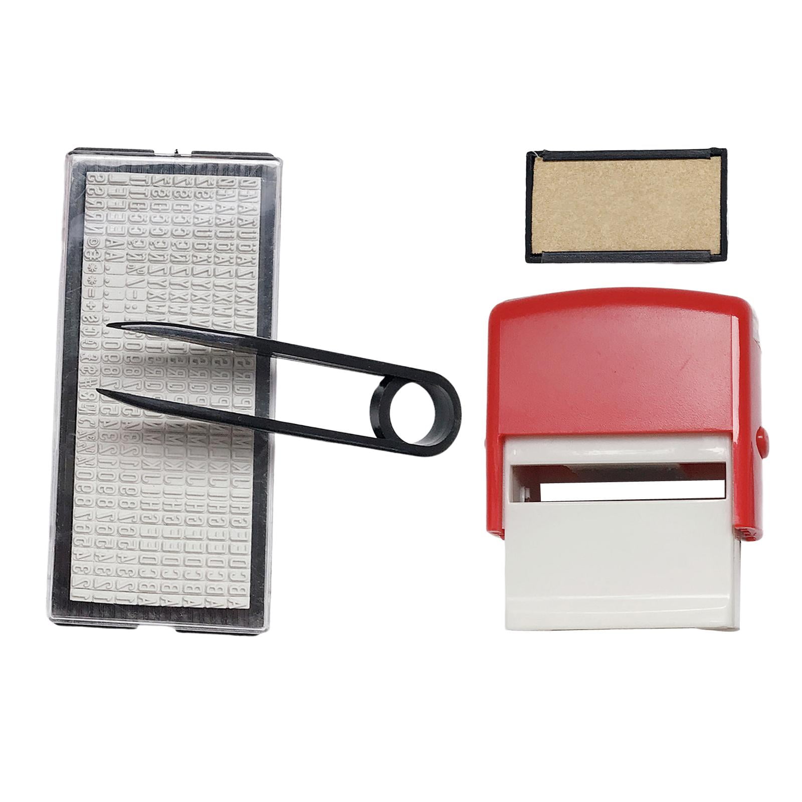 Stamp,DIY Custom Inking Stamp Set,Self Inking Business Address Letter ...