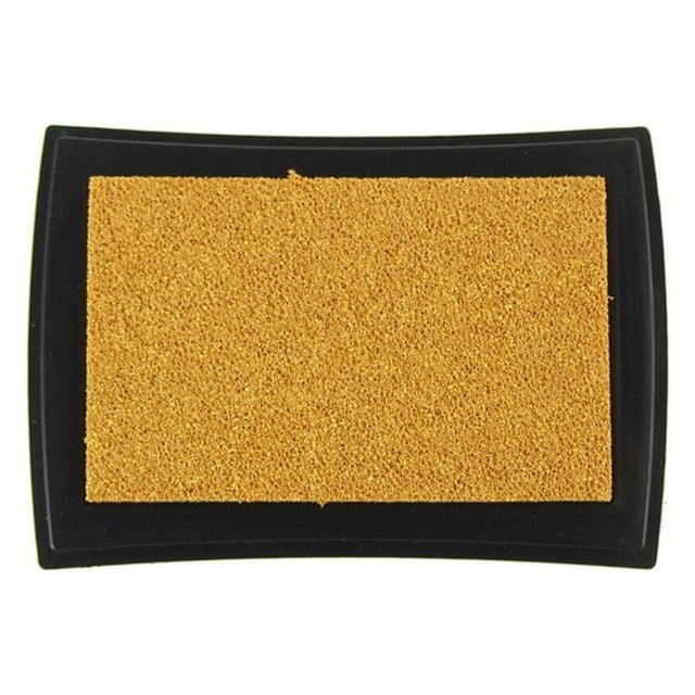 Stamp Ink Pad, 3-inch, Metallic Gold - Walmart Business Supplies