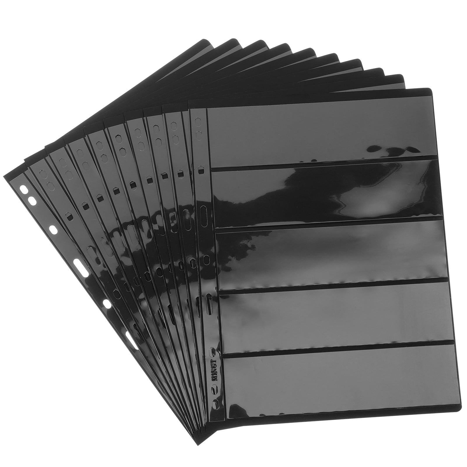 Stamp Loose-Leaf, 10Pcs Sheets of Binder Classification Stamp Storage ...