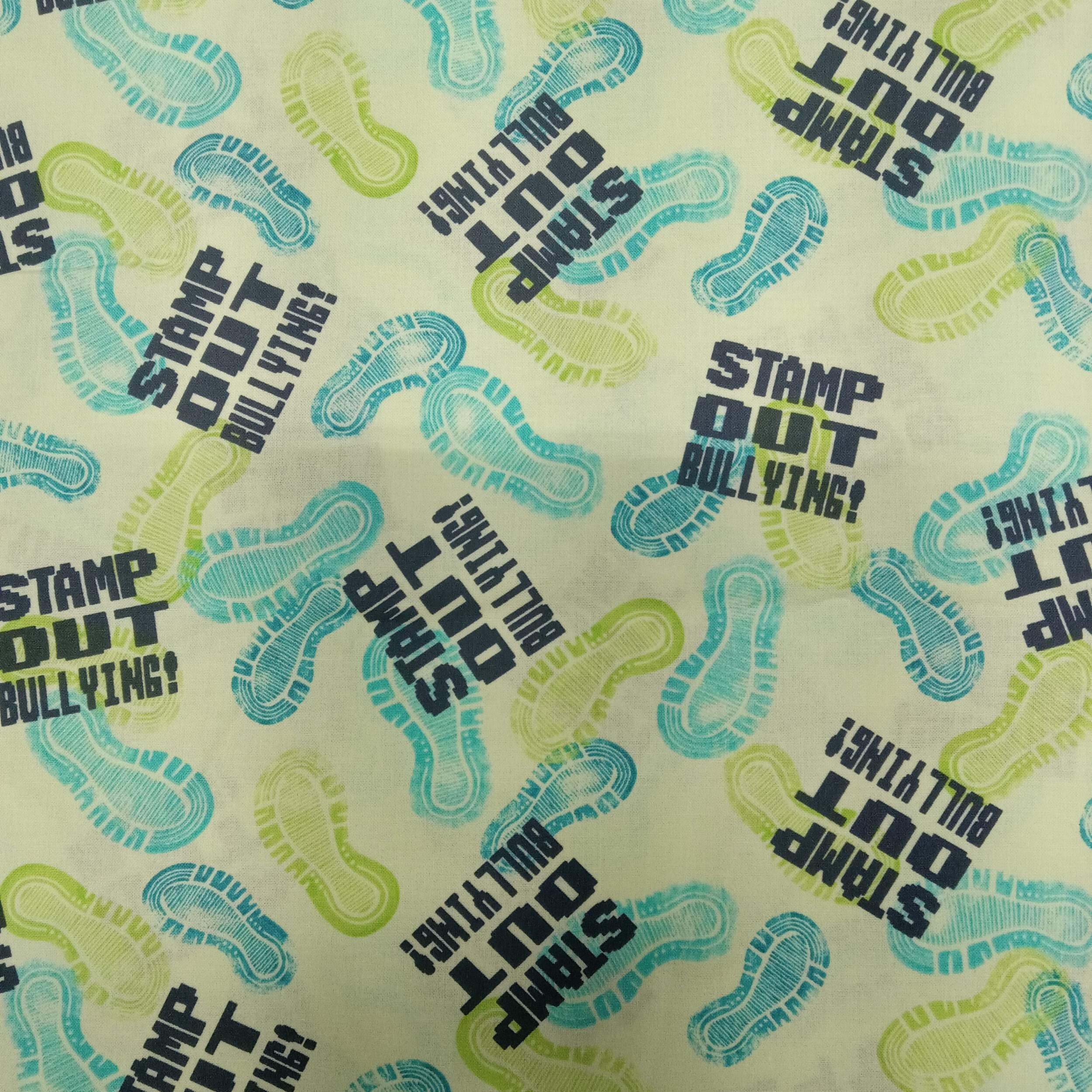 Stamp Out Bullying Cotton Fabric - Walmart.com
