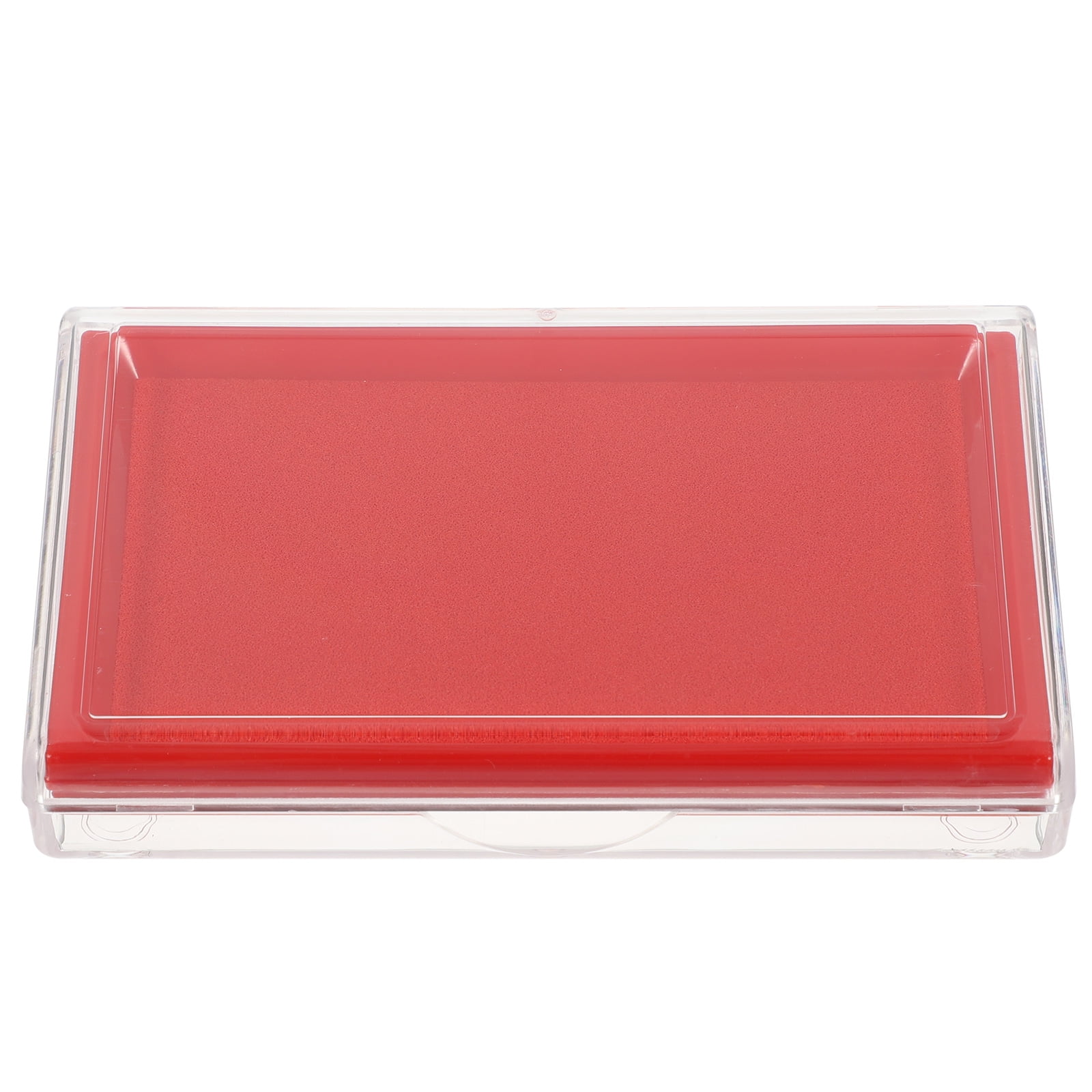 Stamp Pad Ink Clear Calligraphy Portable Transparent Box Seal Paste Red ...