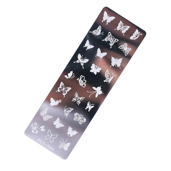 Stamp Plates Nails Art Stamping Plates Flower Plate Template-Image ...