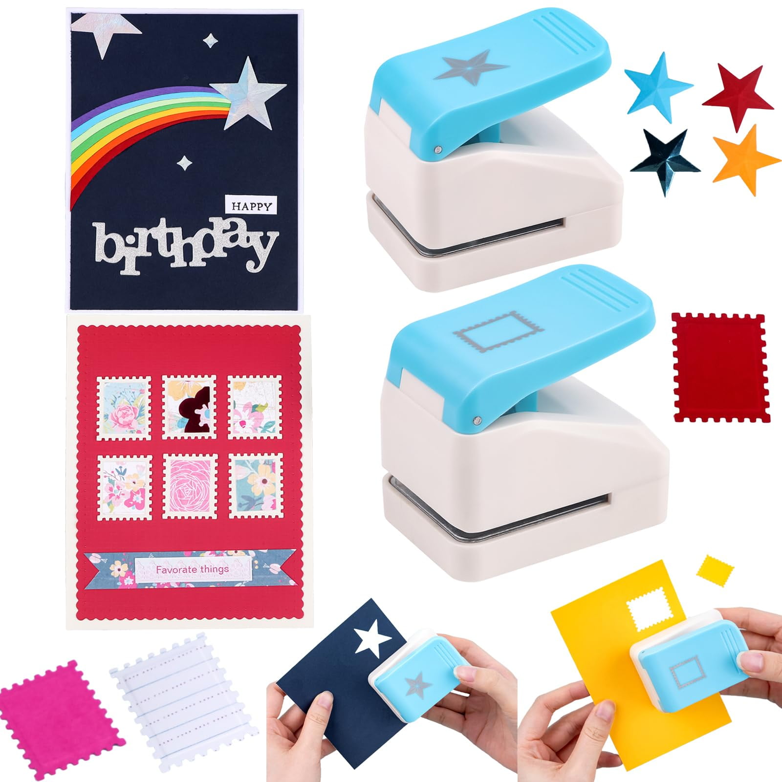 Stamp Punch, Stamp Puncher 1X0.8inch Rectangular Postage Stamps Punches ...