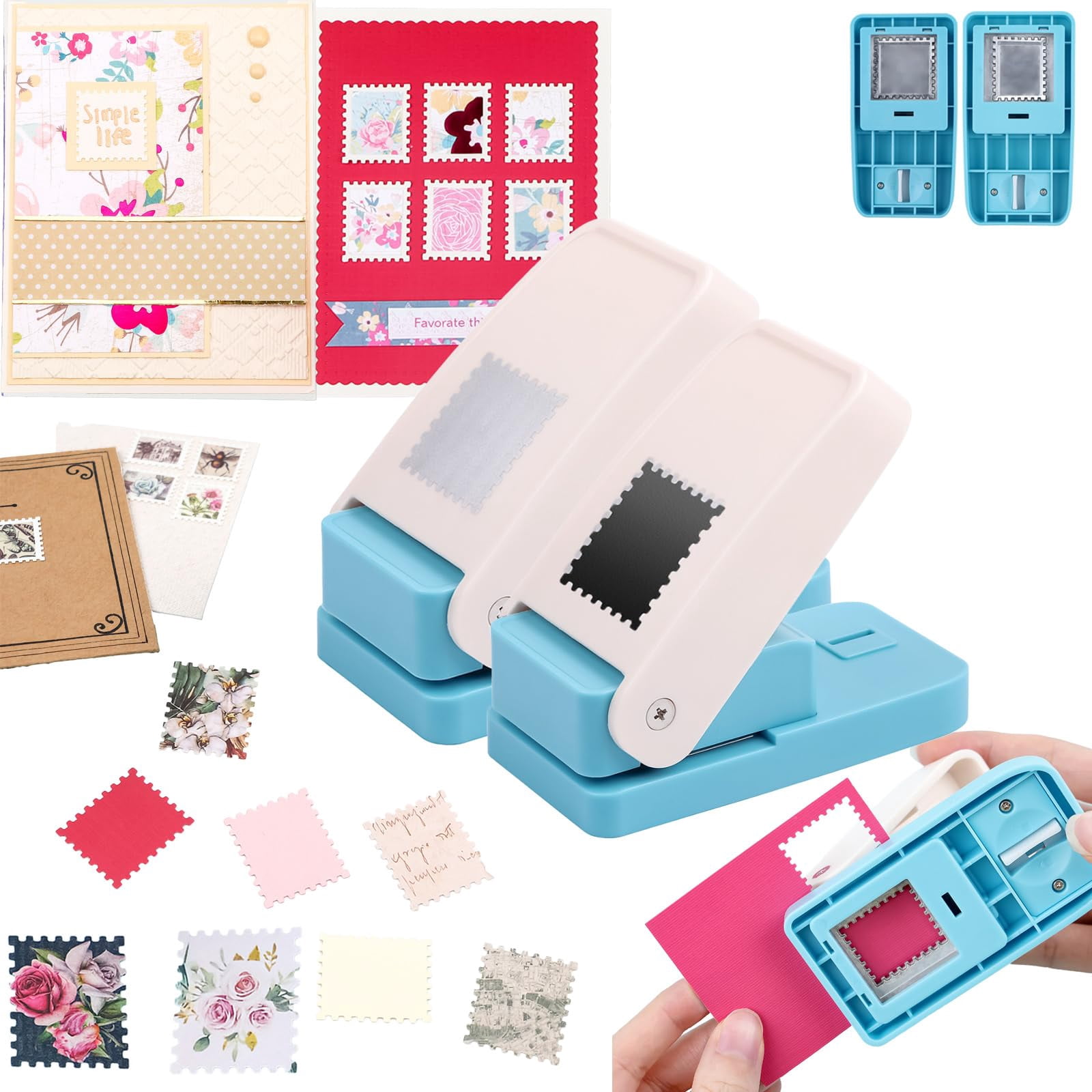 Stamp Puncher, 1X0.8inch &1inch Stamp Punch1 Inch Square Punch ...