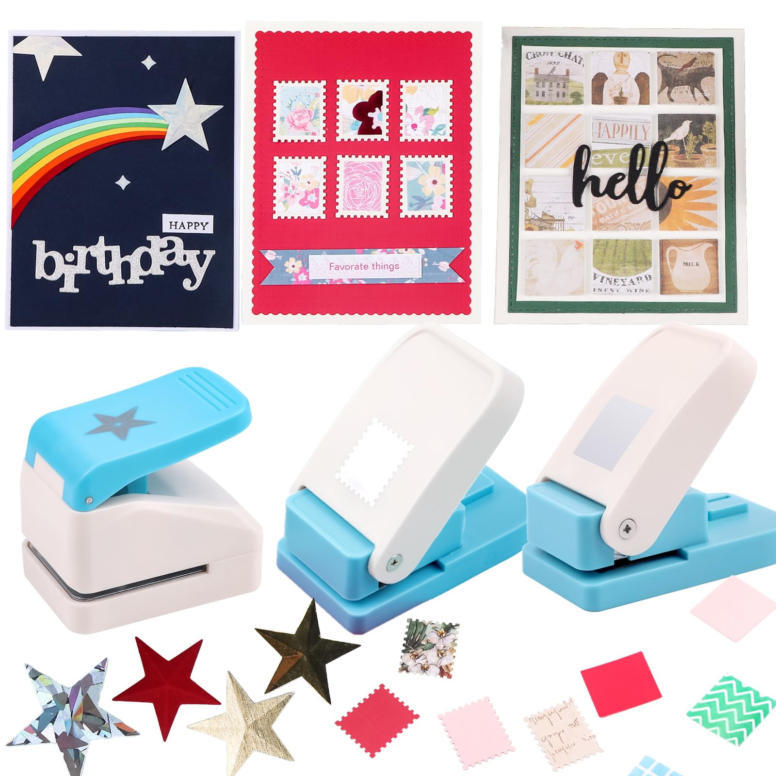 Stamp Puncher, 1X0.8inch &1inch Stamp Punch1 Inch Square Punch ...