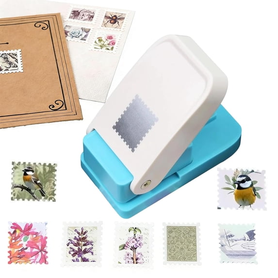 Stamp Puncher, Postage Stamp Punch for Paper Crafts, Ergonomic Lever ...