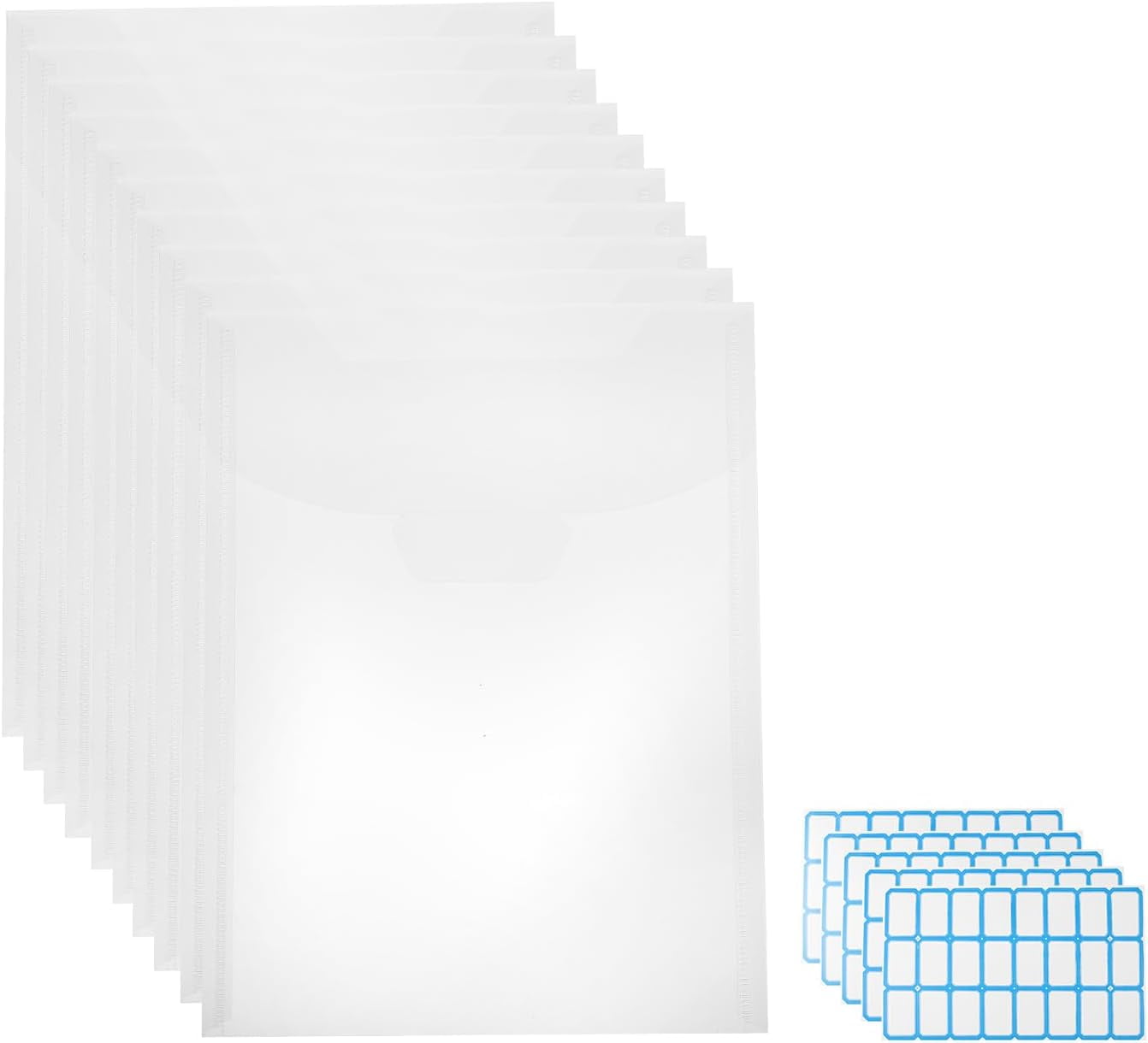 Stamp and Die Storage Bags, 50 Vertical Clear Envelope Pockets with ...