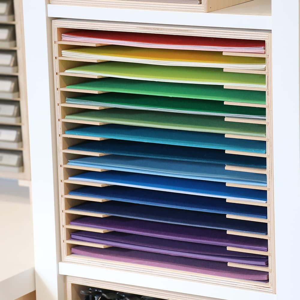 Stamp-n-Storage Paper Holder for 12x12 - 15 Slot (fits IKEA Kallax ...