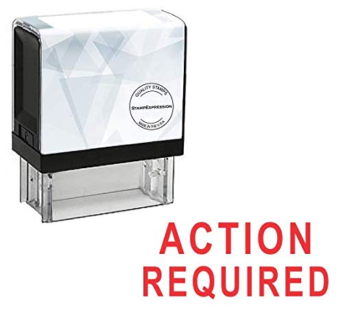 StampExpression - Action Required Two Lines Office Self Inking Rubber ...
