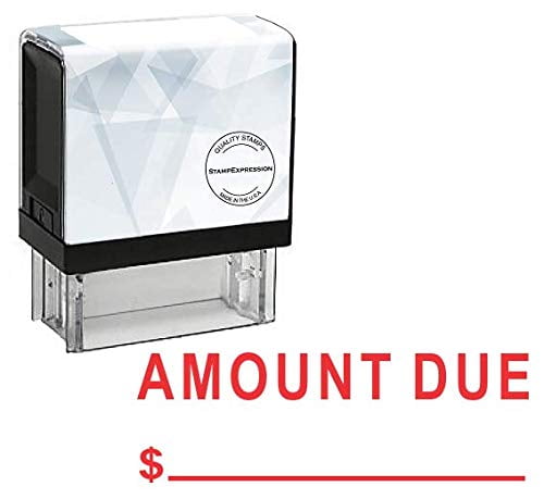 StampExpression - Amount Due with Line and Dollar Sign Office Self ...