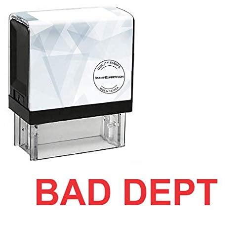 StampExpression - Bad Debt Office Self Inking Rubber Stamp - Red Ink (A ...