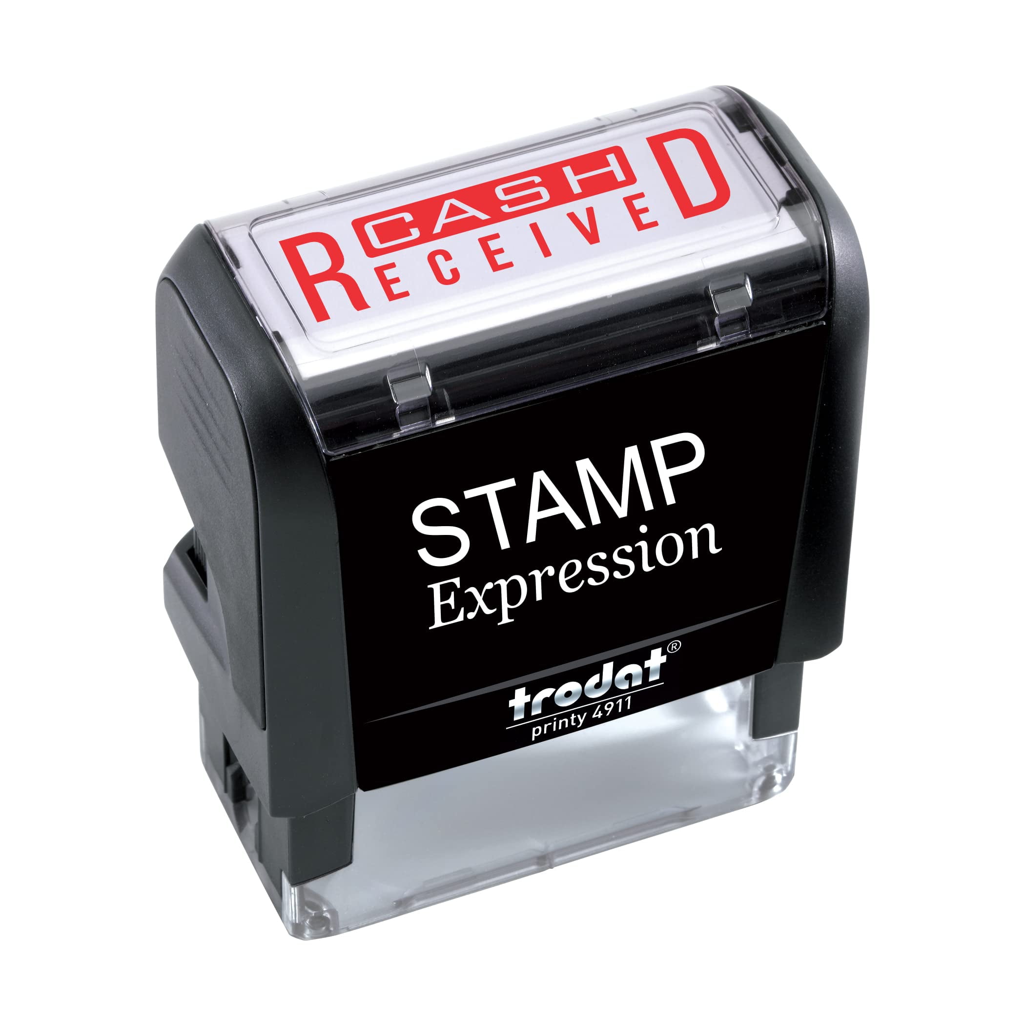 StampExpression - Cash Received Office Self Inking Rubber Stamp - Red ...