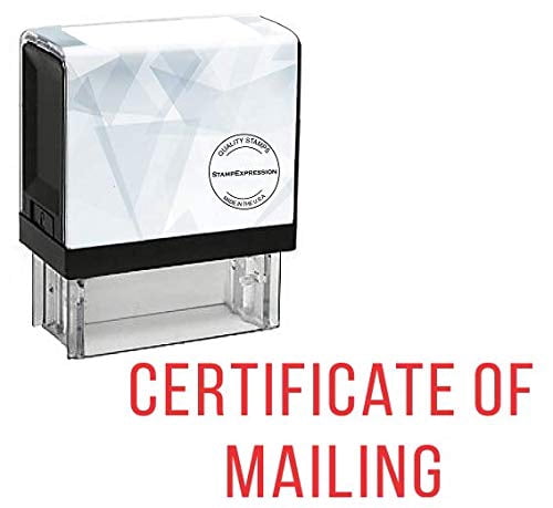 StampExpression - Certificate of MAILING Office Self Inking Rubber ...