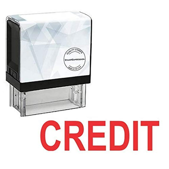 StampExpression - Credit Office Self Inking Rubber Stamp - Red Ink (A ...