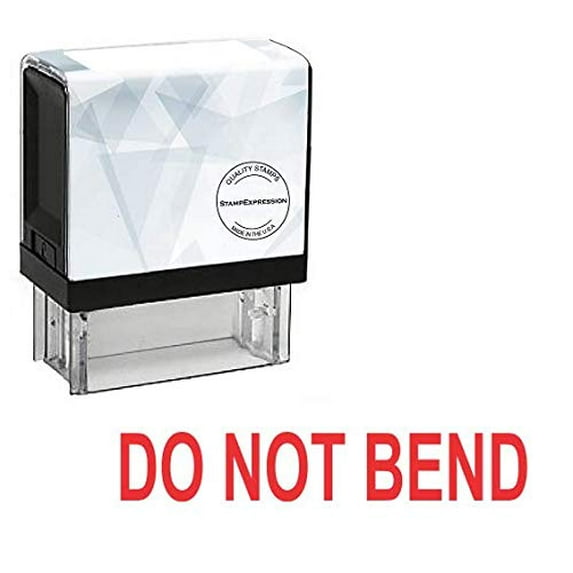 StampExpression - DO NOT Bend Office Self Inking Rubber Stamp - Red Ink ...