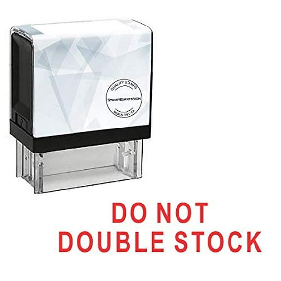StampExpression - DO NOT Double Stock Office Self Inking Rubber Stamp ...