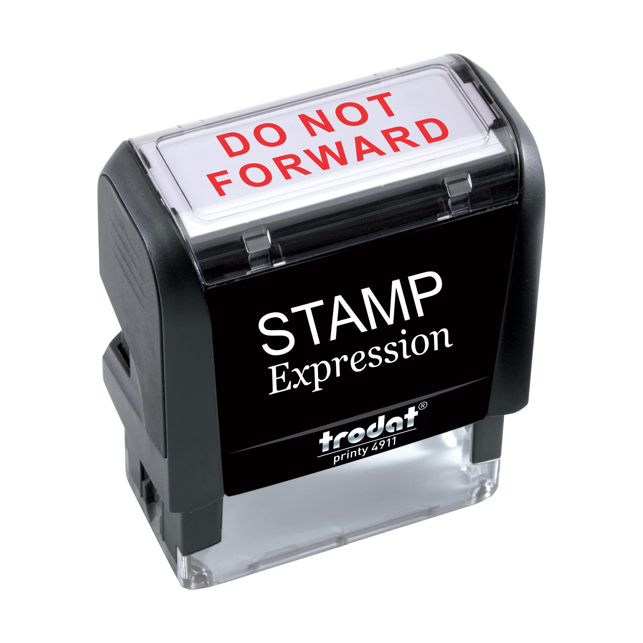 StampExpression - DO NOT Forward Office Self Inking Rubber Stamp - Red ...