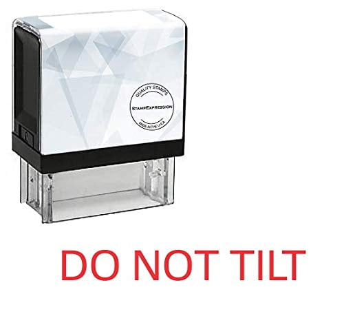 StampExpression - DO NOT TILT Office Self Inking Rubber Stamp - Red Ink ...