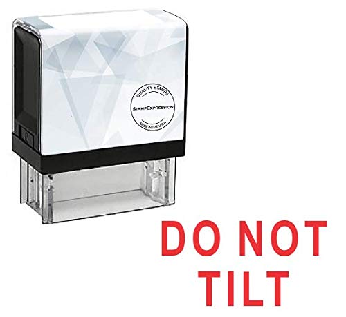 StampExpression - DO NOT TILT Office Self Inking Rubber Stamp - Red Ink ...