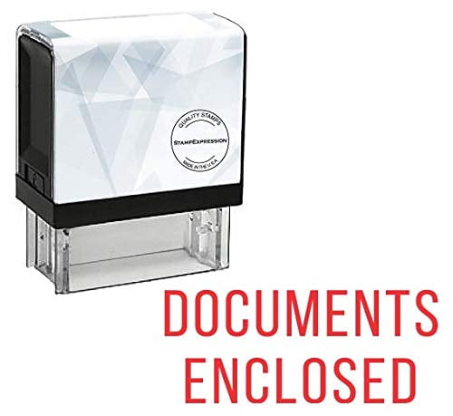 StampExpression - DOCUMENTS Enclosed Office Self Inking Rubber Stamp ...