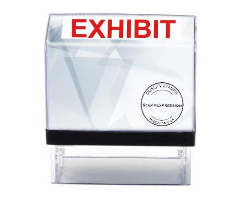 StampExpression - Exhibit Office Self Inking Rubber Stamp - Red Ink (A ...