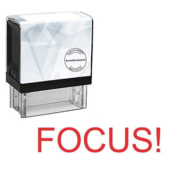 StampExpression - Focus Teacher Self Inking Rubber Stamp - Red Ink (A ...