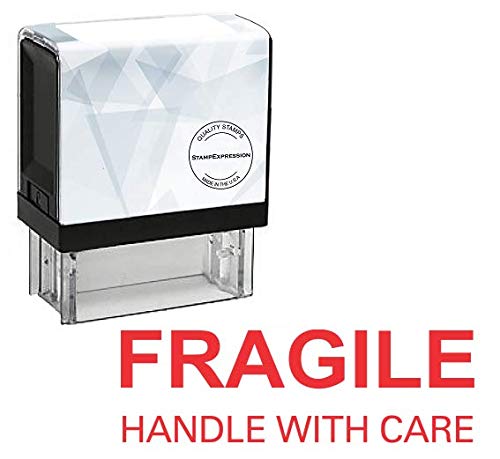 StampExpression - Fragile Handle with Care Office Self Inking Rubber ...