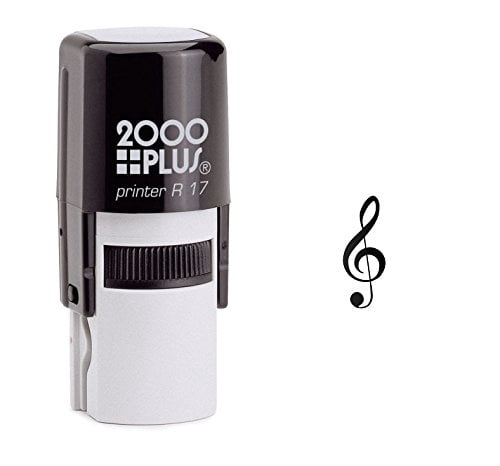 StampExpression - G-Clef Self Inking Rubber Stamp - Black Ink (W-6042 ...