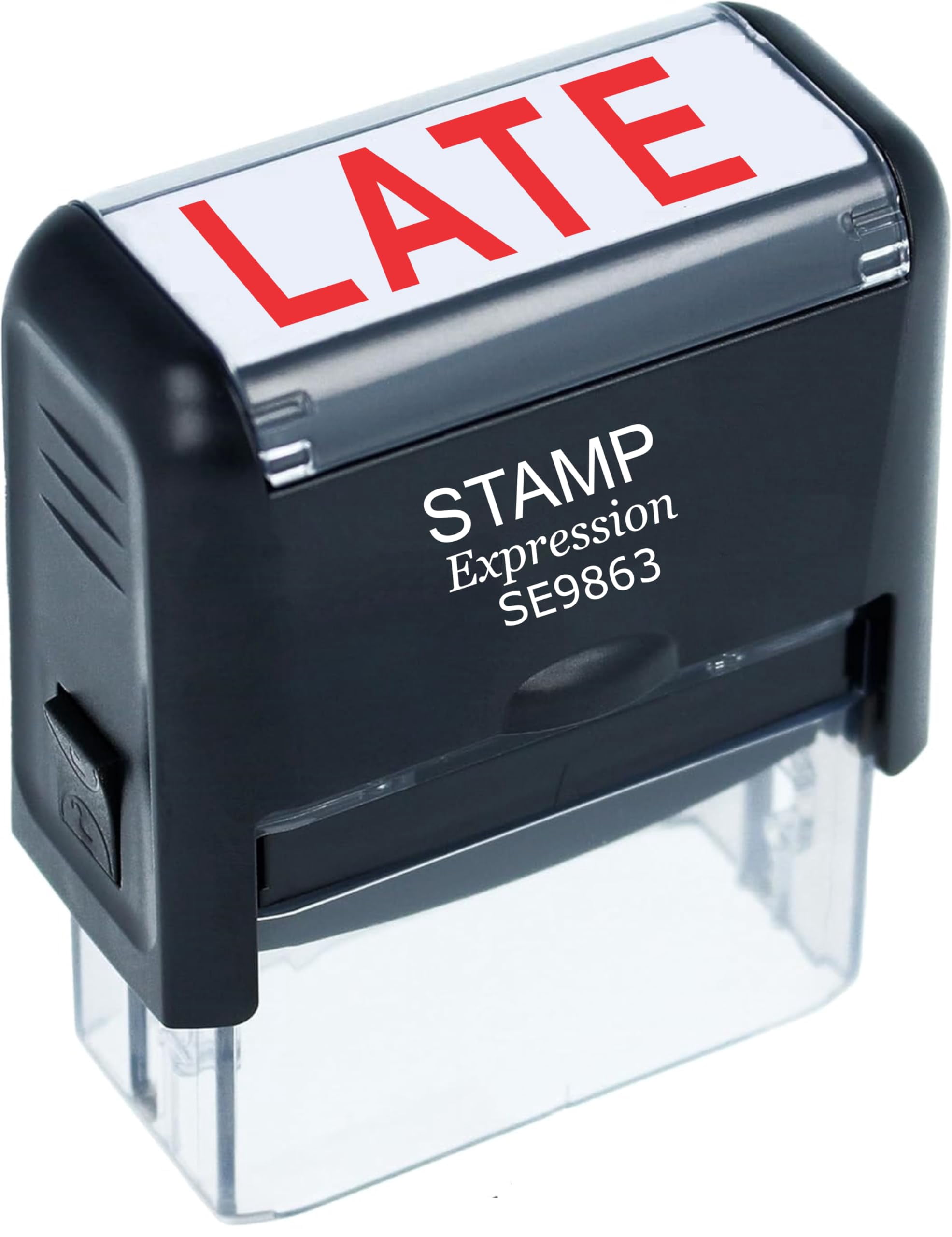 StampExpression - Late Office Self Inking Rubber Stamp - Red Ink (A ...