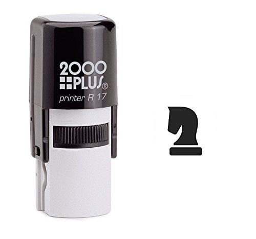 StampExpression - Modern Black Knight Chess Piece Self Inking Rubber ...