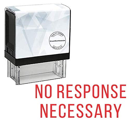 StampExpression - NO Response Necessary Office Self Inking Rubber Stamp ...