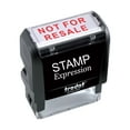 StampExpression - NOT for Resale Office Self Inking Rubber Stamp - Red ...