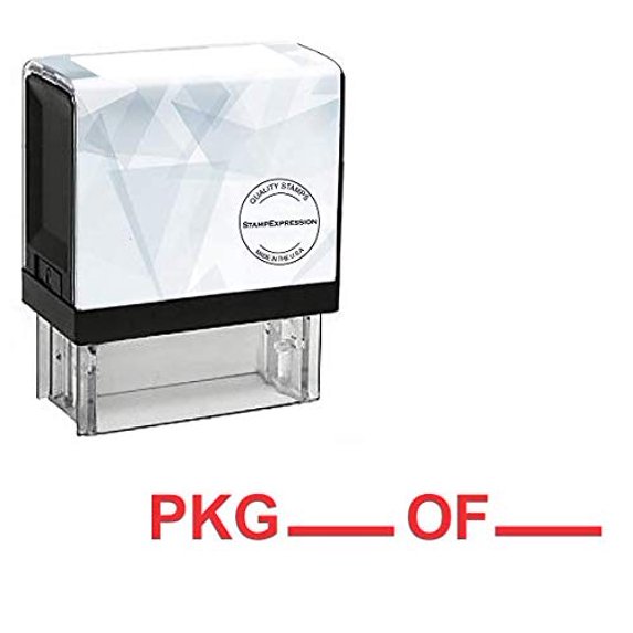 StampExpression - Package of Office Self Inking Rubber Stamp - Red Ink ...