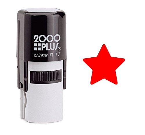 StampExpression - Red Star Teacher Self Inking Rubber Stamp - Red Ink ...