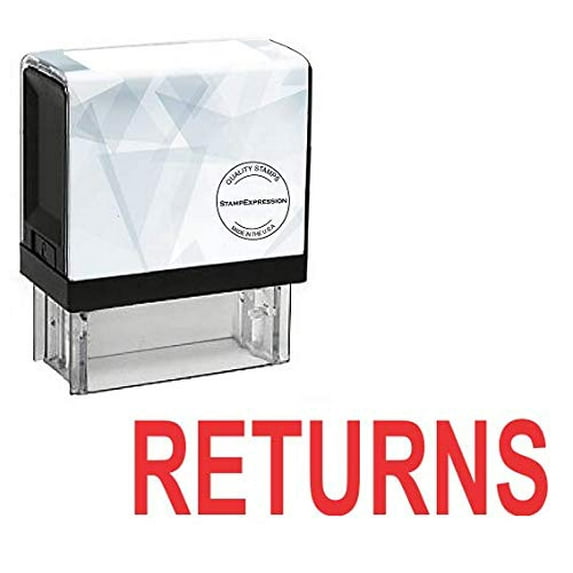 StampExpression - Returns Office Self Inking Rubber Stamp - Red Ink (A ...
